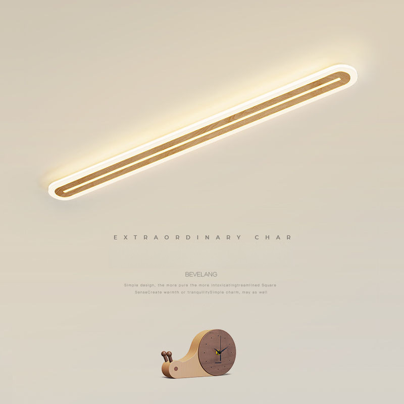 Wooden aisle lamp ceiling light modern entrance LED Nordic corridor ...