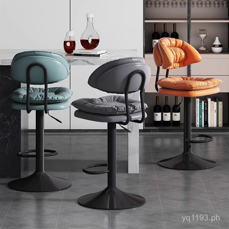 High Chair with Adjustable Backrest, Luxurious Bar Chair, Bar Counter ...