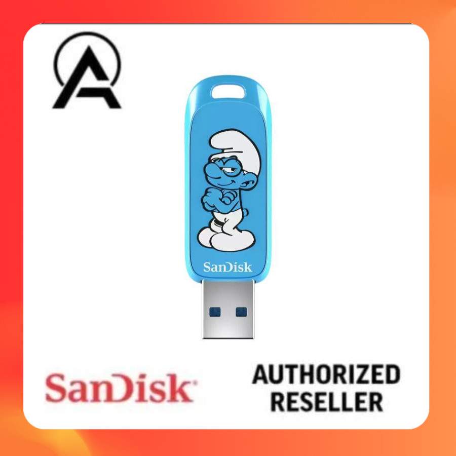 SanDisk USB 3.2 Ingot Type-A Brainy Smurfs USB Flash Drive 64GB / 128GB ...