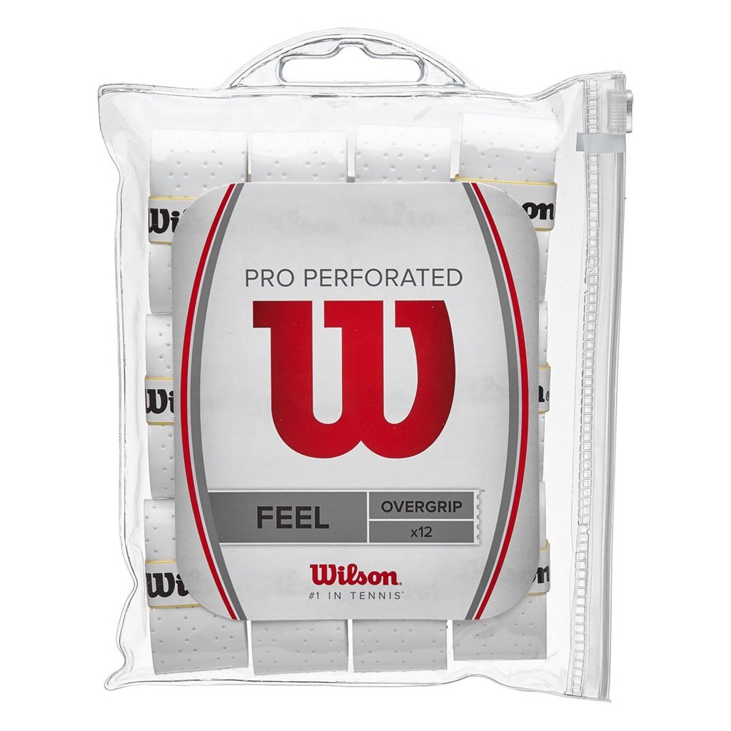 Wilson Perforated Pro Overgrip (12 Pack) White (Direct from Japan ...