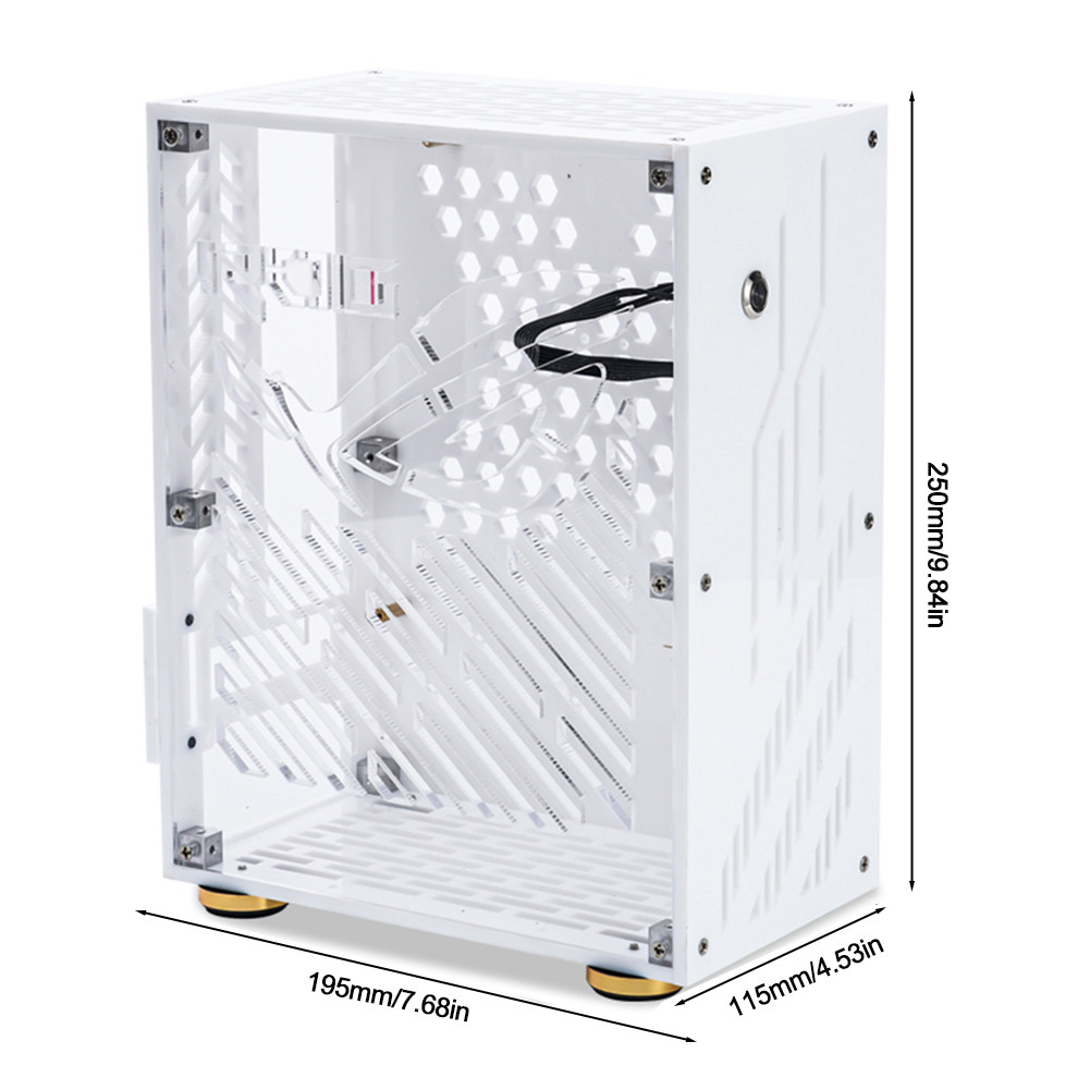 Mini PC Chassis 4.3L FLEX 1U Power Computer Case Chassis Useful for ITX ...