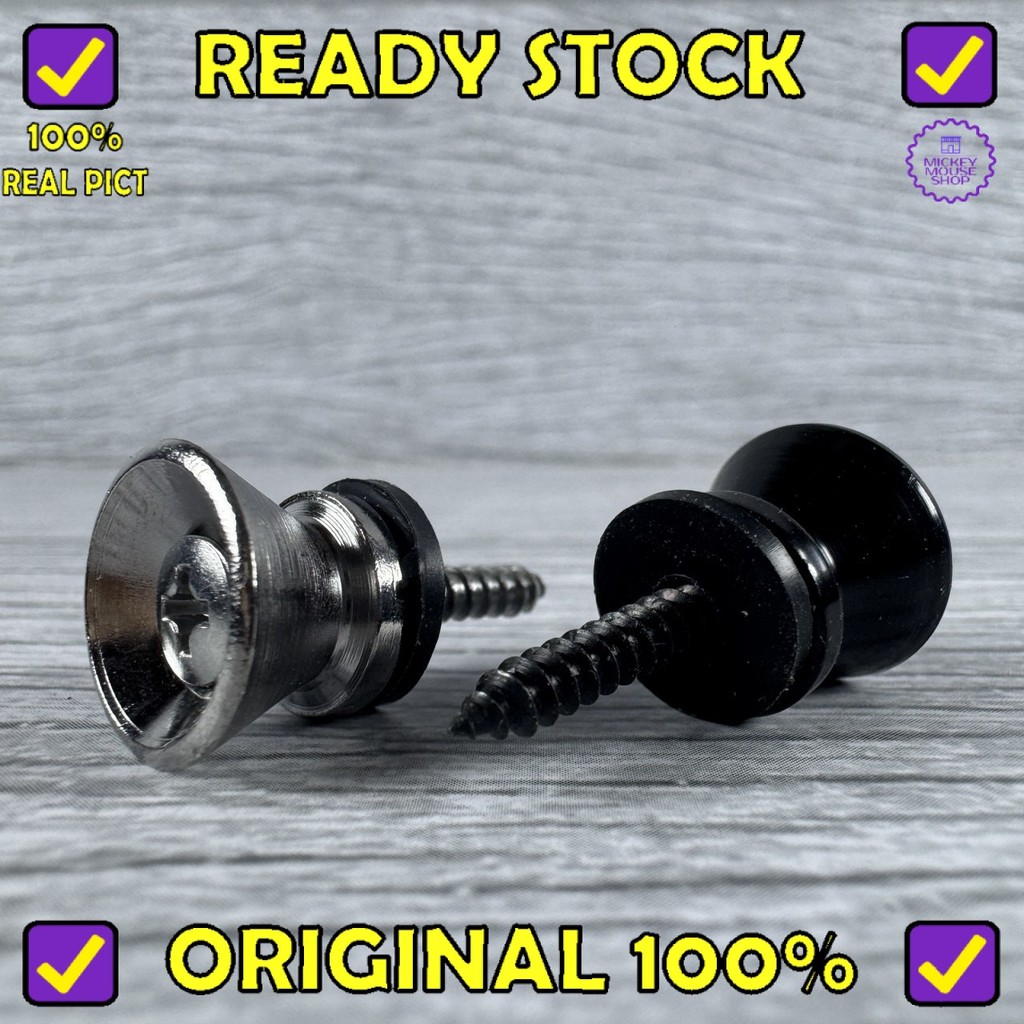 Maxcheer MU0823 Guitar Strap Lock Locking Pegs Pin Metal End Strap ...