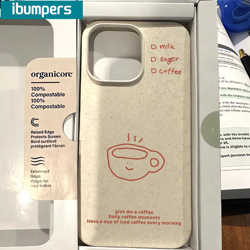 ibumpers Simple Coffee Cup Pattern Phone Case for Iphone 16 15 14 13 12 ...