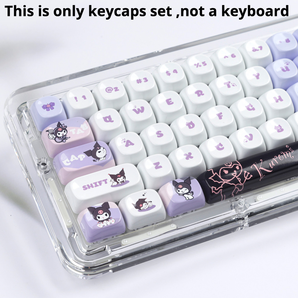 PBT Keycap Kuromi Ceramic Keycap Cute Bright Surface Smooth Magnetic ...