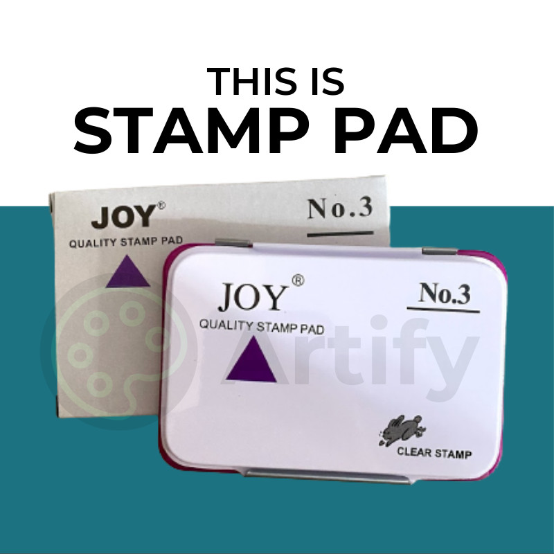 Joy Stamp Pad With Ink For Office #1, #2, #3, #4 (Violet, Blue, Black ...