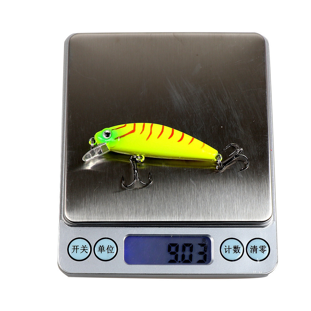 Lure For Fishing Sinking Minnow 6.5cm/9g Long Throw Lure Bait Minnow 3D Eye Laser With 2 Trible ...