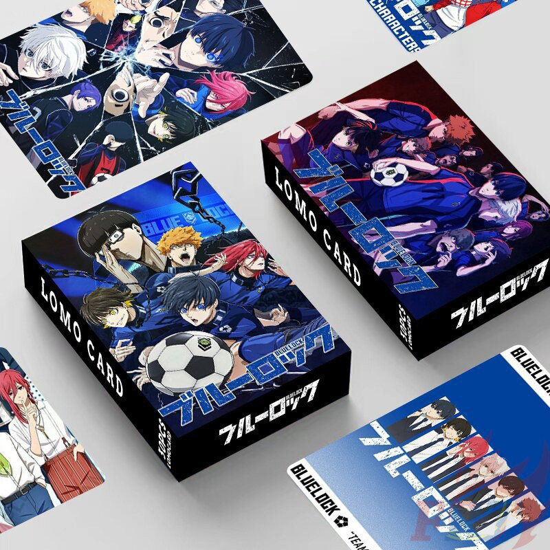 30Pcs/Box Anime BLUE LOCK Series 02 Double Sided Lomo Cards 5.6cm*8.8cm ...