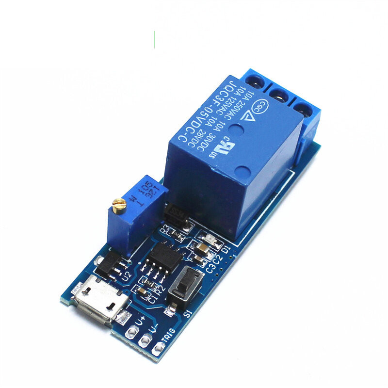 DC 5V-30V Micro USB Power Adjustable Delay Relay Timer Control Trigger ...
