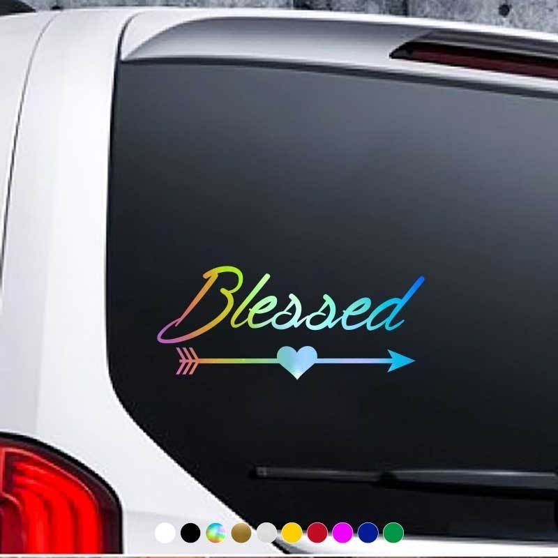 Blessed Sticker for Motorcycle Sticker Car Sticker Vinyl Decals ...