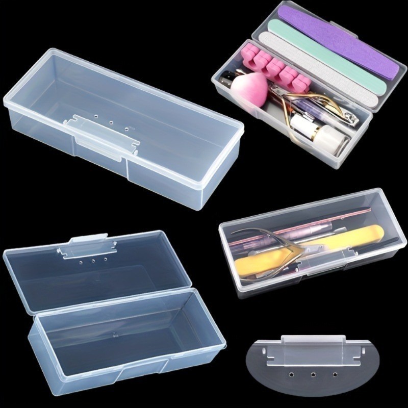 Single-layer Nails Art Organizer Box Storage Tool for Nail Tool Storage ...