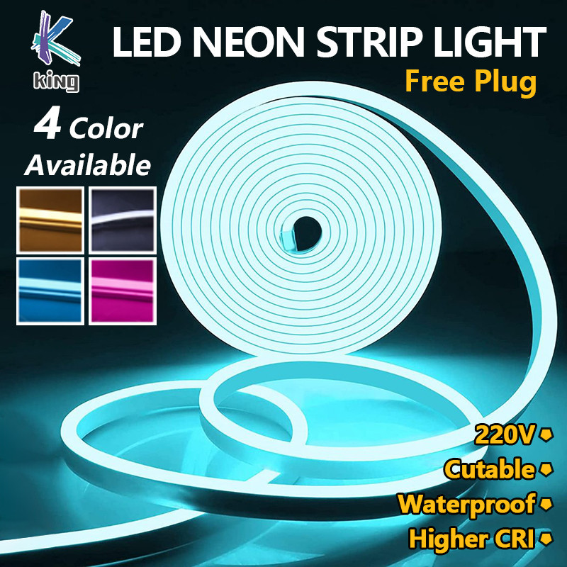 220V LED Neon Light Strip LED Flexible Light Strip Holiday Xmas ...