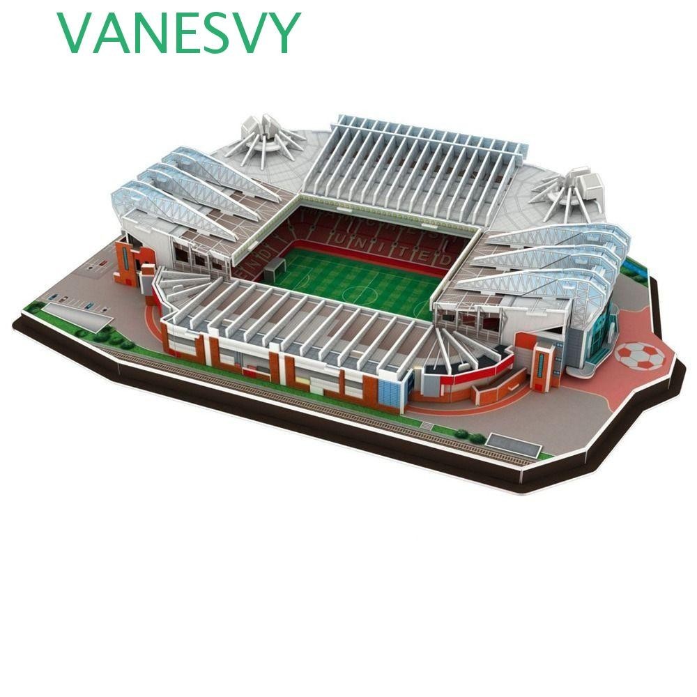 VANESVY Large Football Stadiums, DIY Paper 3D Soccer Stadium Puzzle ...