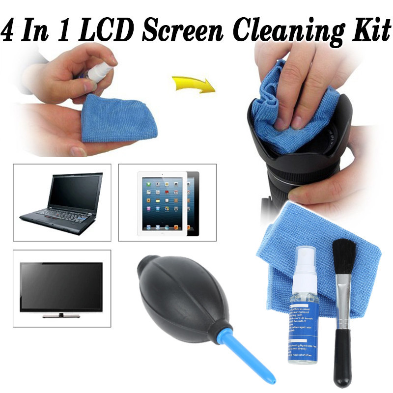 4 In 1 LCD Cleaner Laptop Computer Screen TV LCD LED PC Monitor Cleaner ...