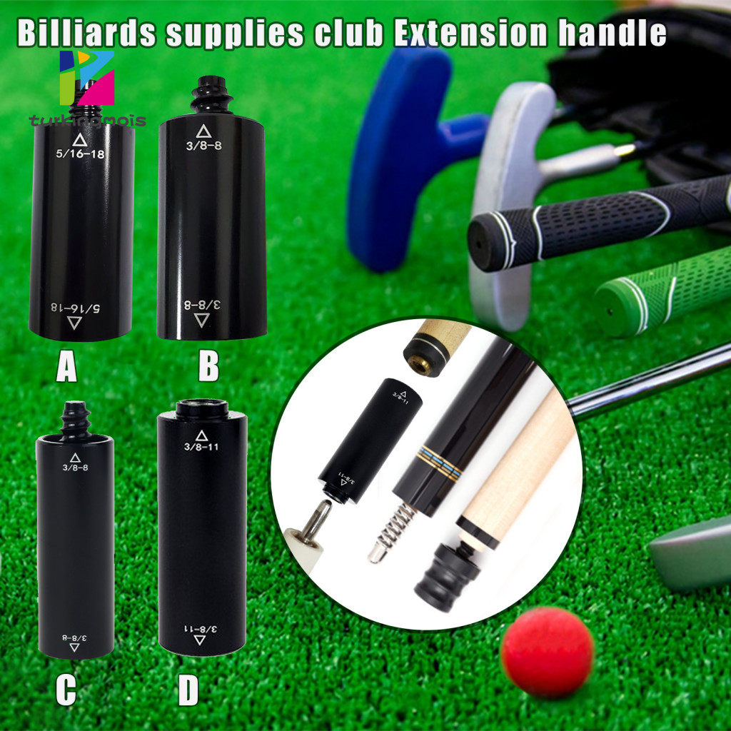 ZTUR_ Pool Cue Middle Shaft Extender Billiards Cue Extender Premium ...