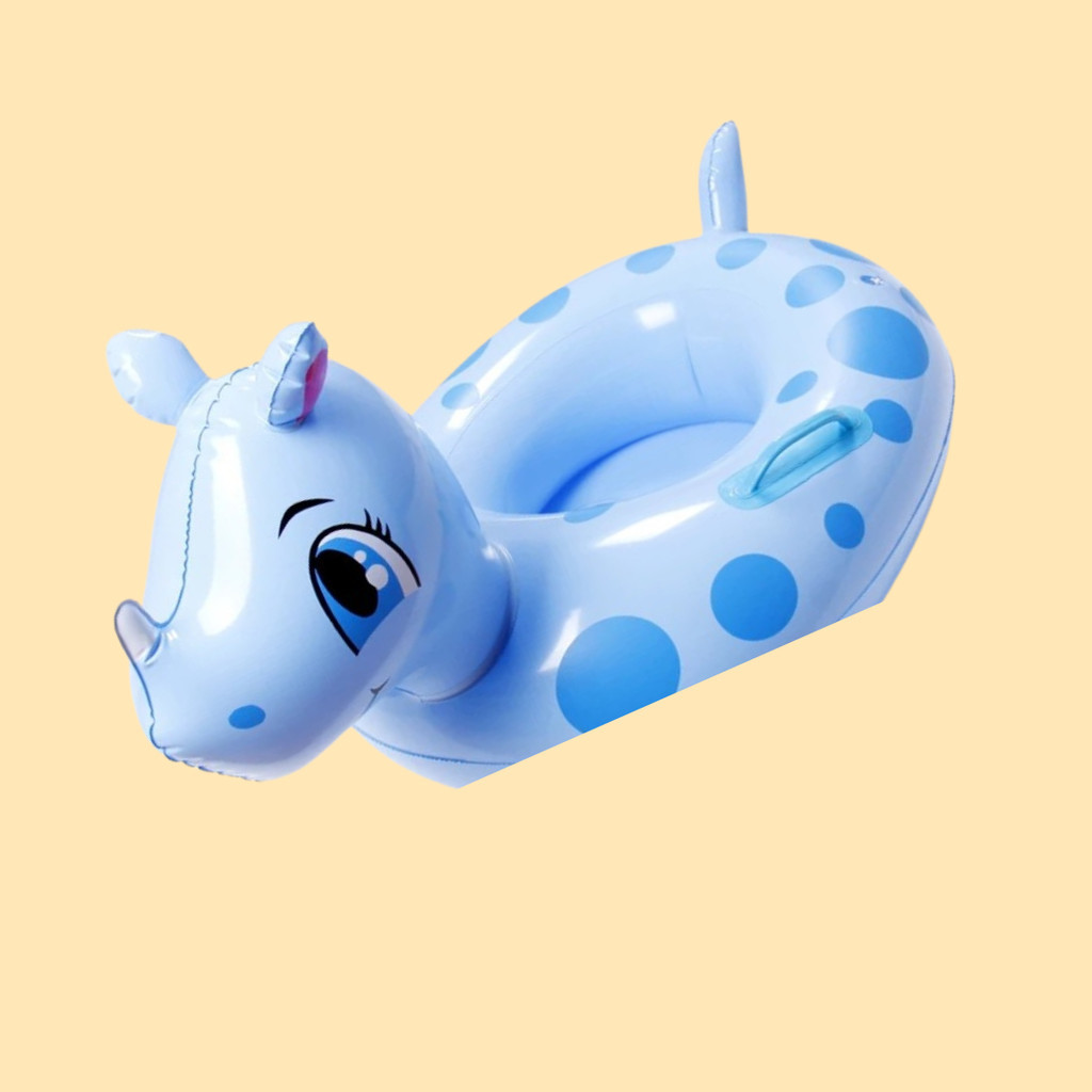 Happy Plastic Inflatable Swimming boat swim ring and floater for kids ...
