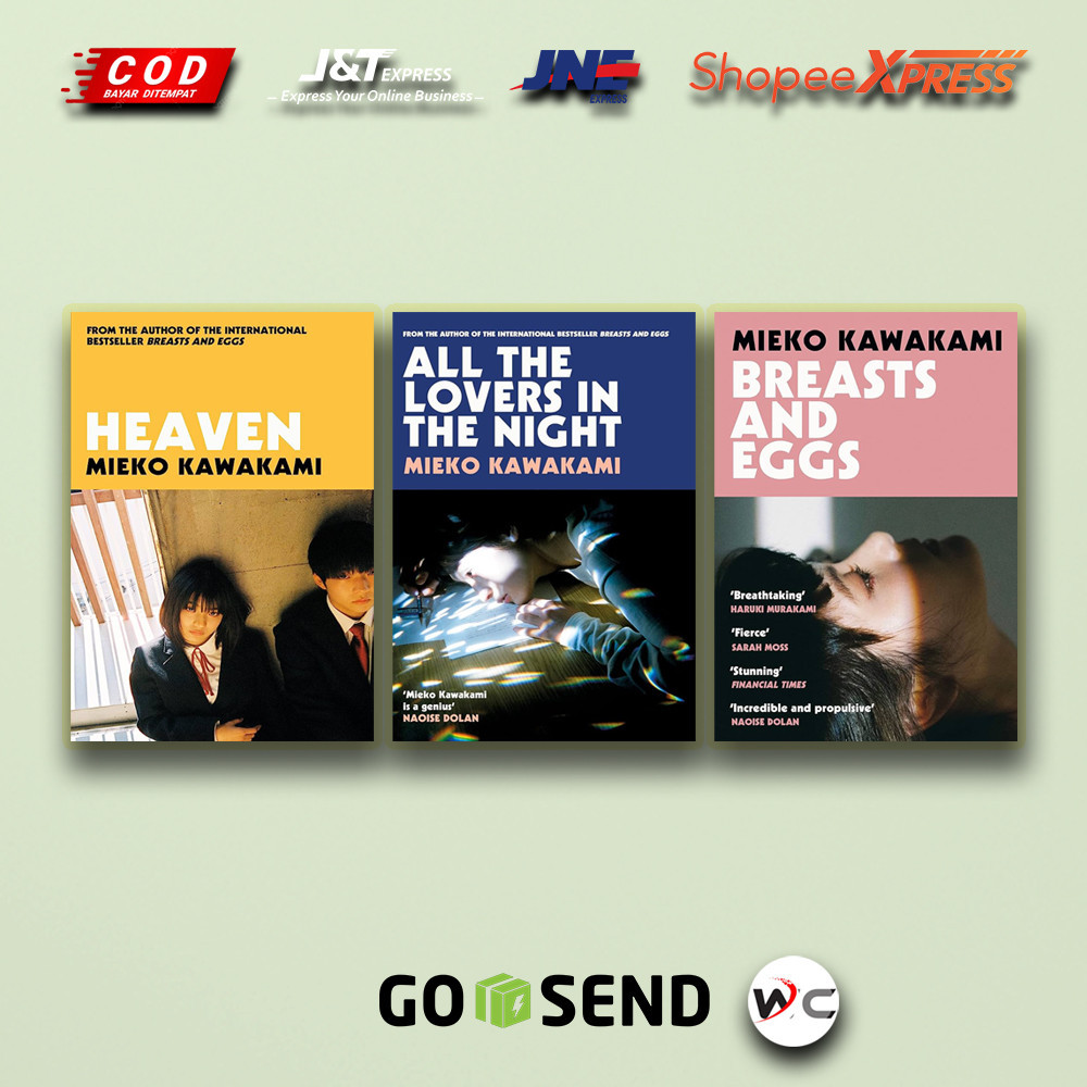 Mieko Kawakami 3 Books Collection Set (Heaven, All The Lovers In The Night, Breasts and Eggs ...