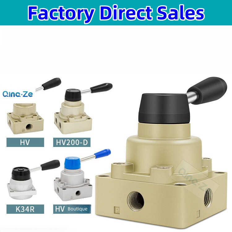 Ready Straw Cylinder Pneumatic Switch HV-02 Manual Valve 200B Manual ...