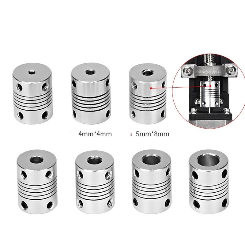 3D printer accessories Stepper motor elastic coupling Rigid coupling T8 ...