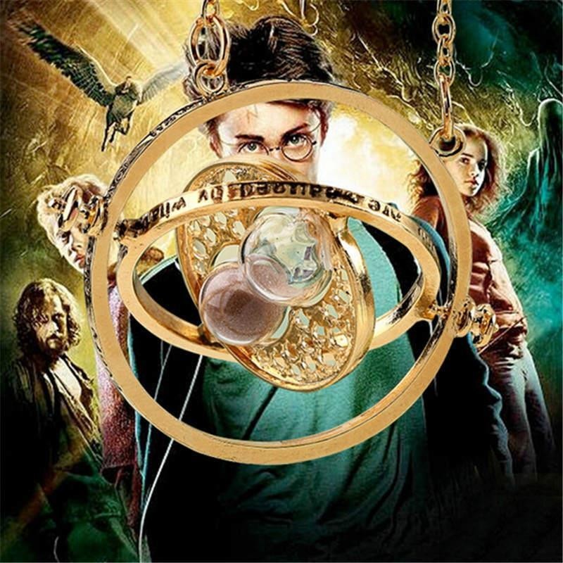 Necklace Time Turner Hourglass Necklace Magical Wizardry Accessory Time ...