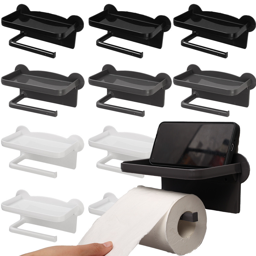 Toilet Paper Holder Tissue Rack / Plastic Tissue Phone Towel Holder ...