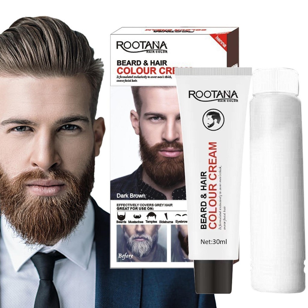 Beard Dye Color for Men Coloring Dye Shampoo for Beard And Mustache ...