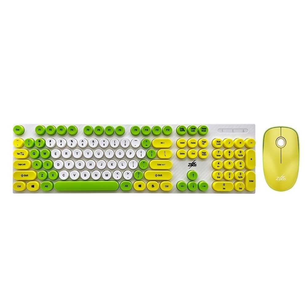 Zeus K-200 Slim 2.4GHz Wireless Keyboard And Mouse Set With USB ...