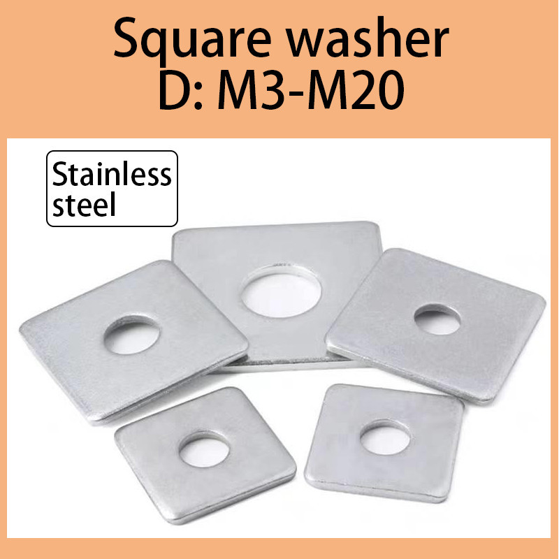 304 stainless steel square washer mechanical washer square washer ...