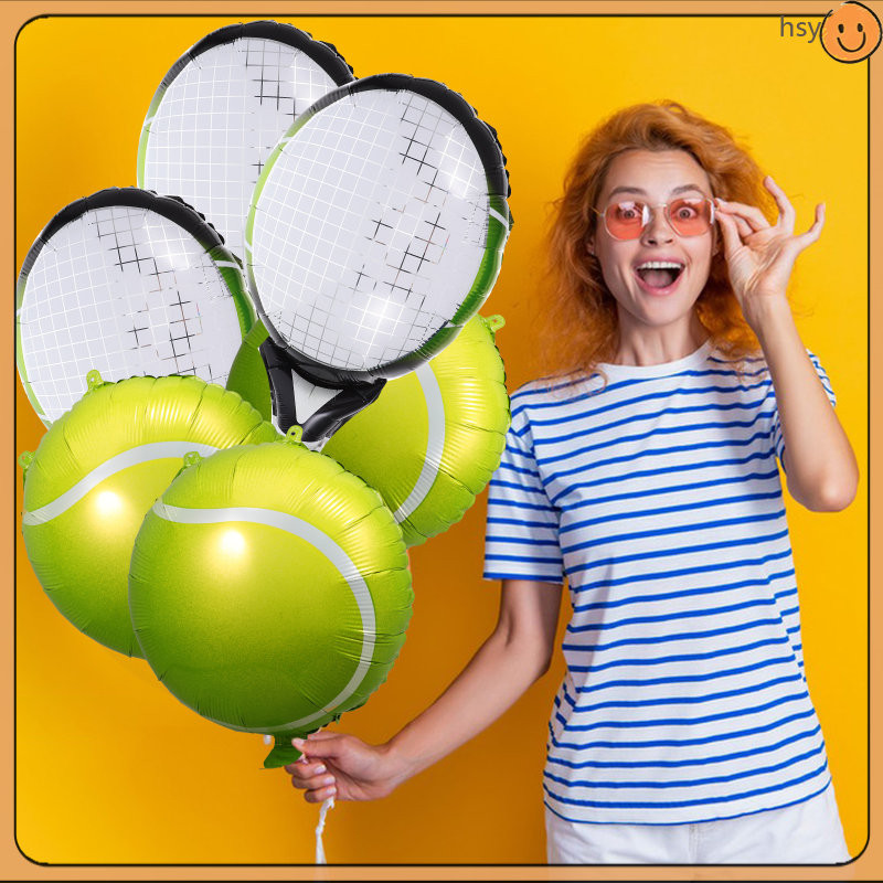Tennis Racket Balls Balloon Inflatable Balloons Decoration Decorations ...