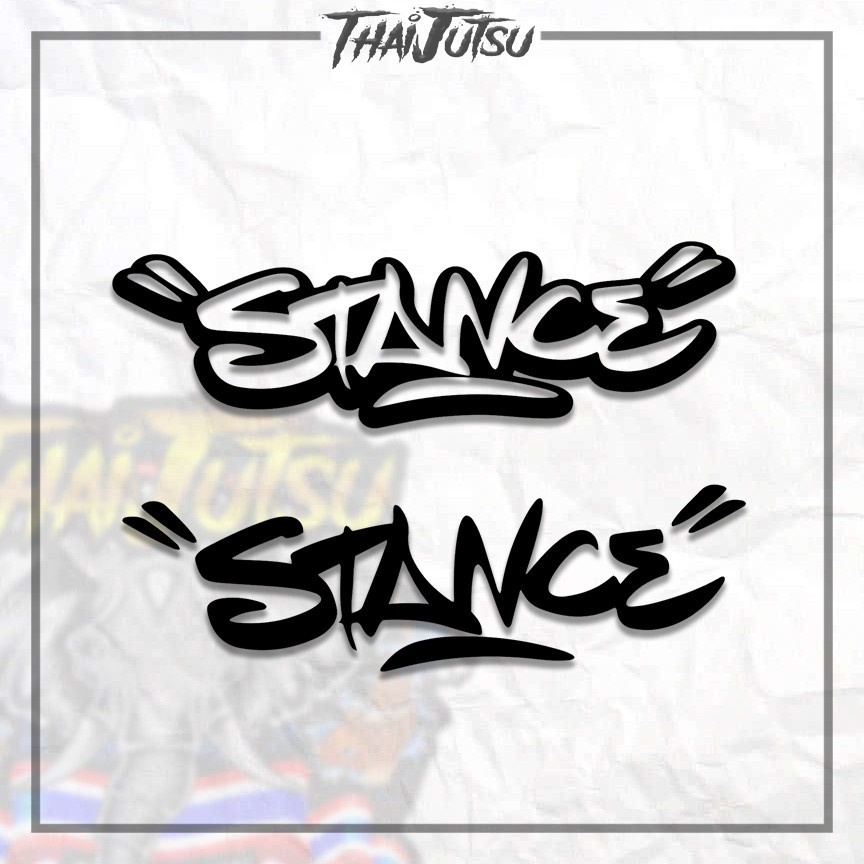 2PCS STANCE | VINYL CUT-OUT STIKCER ( ANIME VINYL STICKER DECALS ...