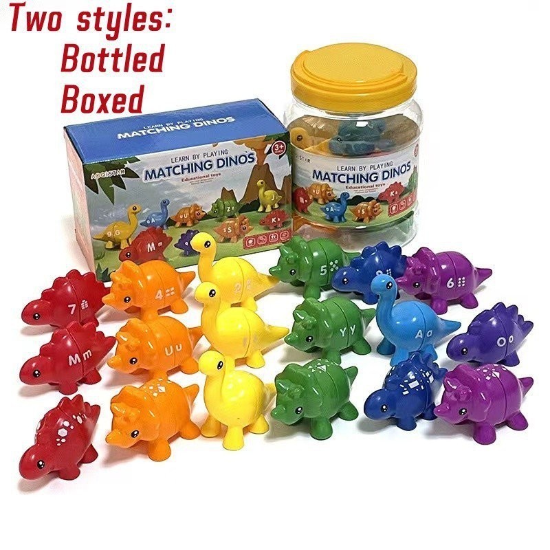 ABC Dinosaur Matching Letters Fine Motor Toy Alphabet Match Game With ...