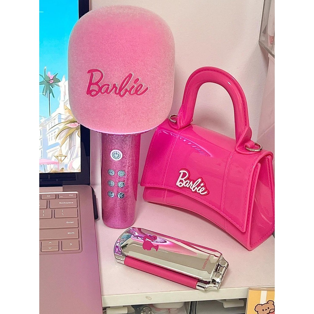 Barbie X1 Wireless Bluetooth Microphone Speaker 2-in-1 Family Karaoke ...
