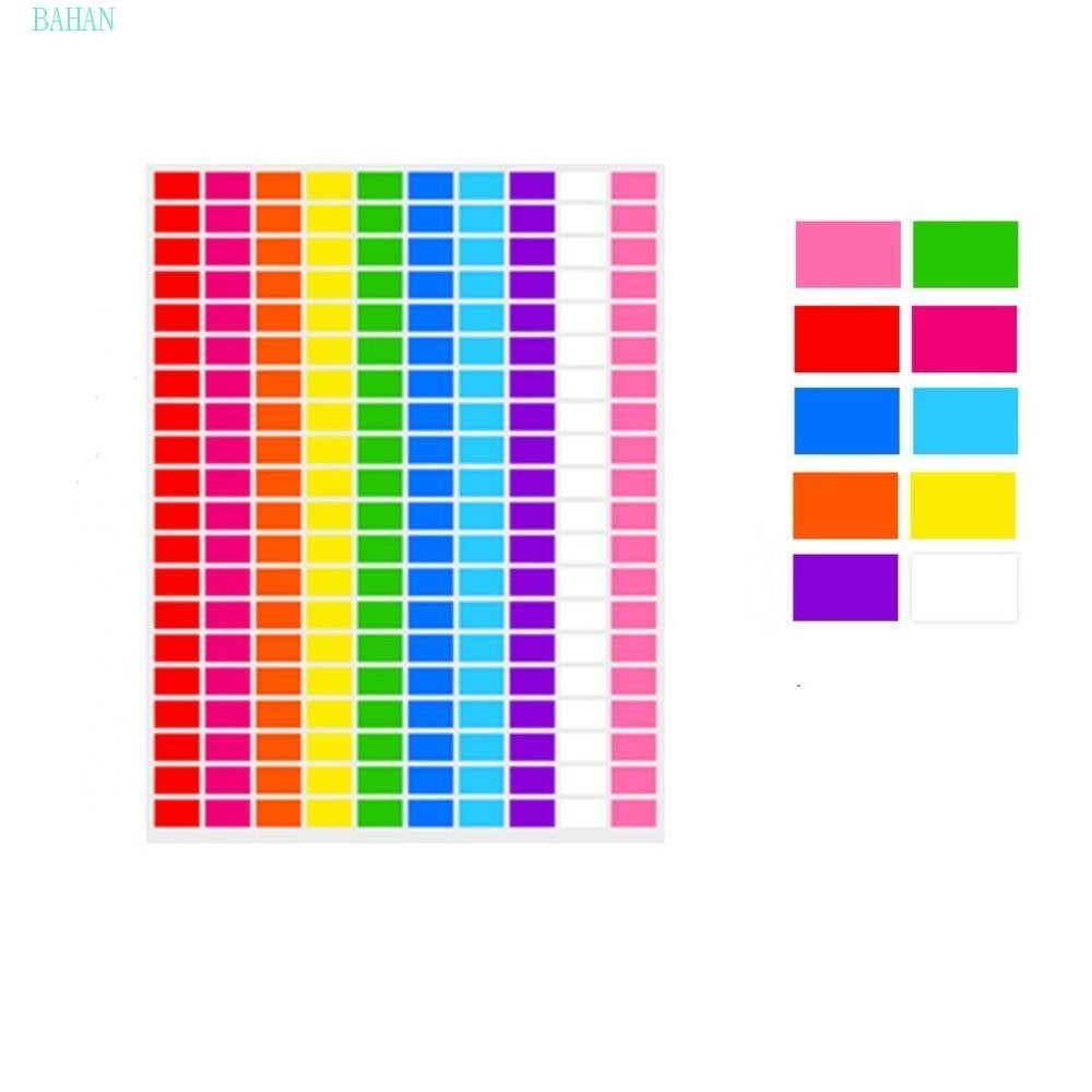BAHAN 2000PCS Self-adhesive Stickers, Rectangular Copper Sticker ...