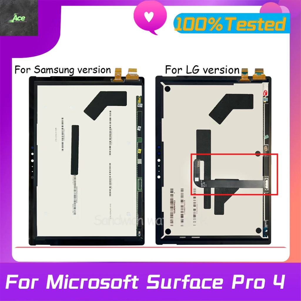 LCD Screen LG Version For Microsoft Surface Pro 4 pro4 1724 LCD Display ...