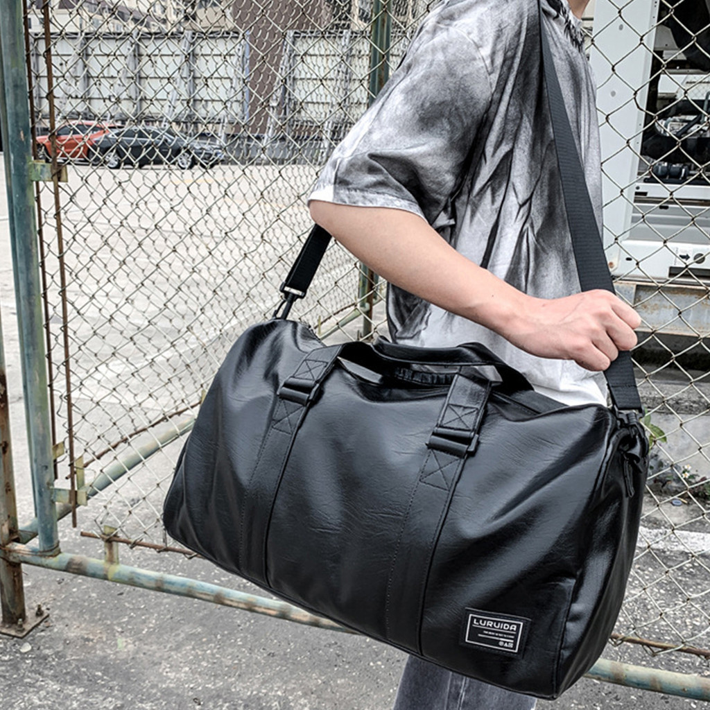 Men's Sports Travel Duffel Bag Shoulder Gym Bag with Top Handle ...