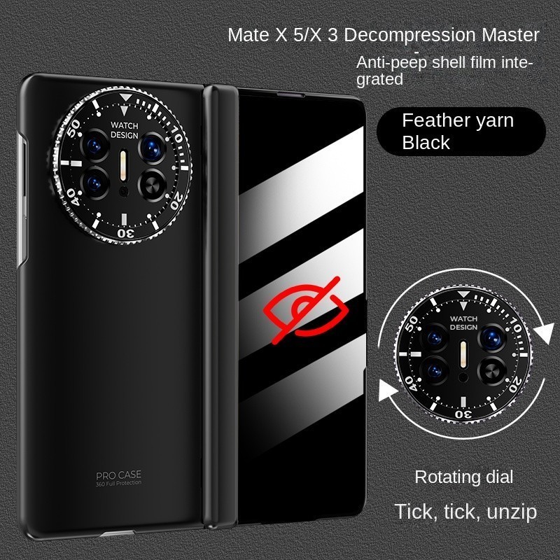GKK For Huawei Mate X3 5G Mate X 5 Anti Peeping and Decompression Master Metal Dial Cover ...