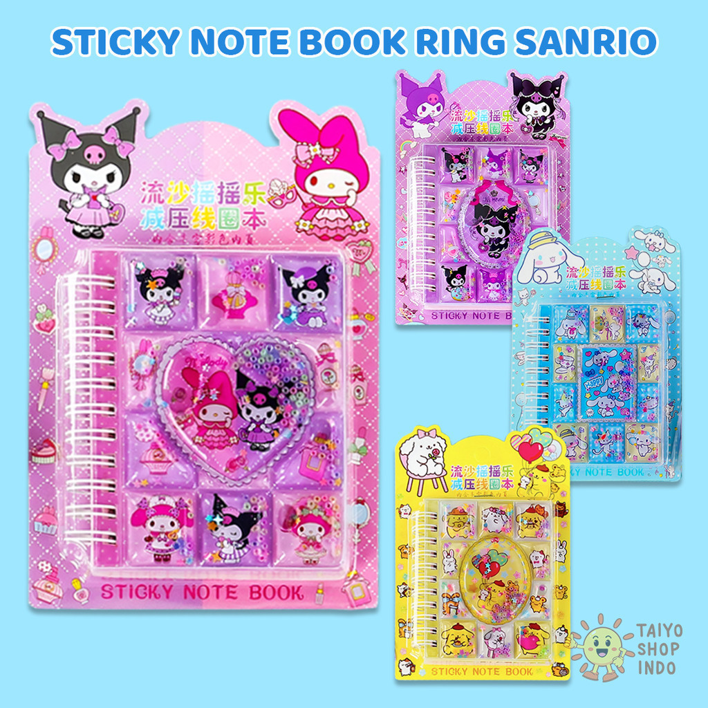 Taiyo Note Book Ring Sanrio 3D Quicksand Shake Children's Cartoon ...