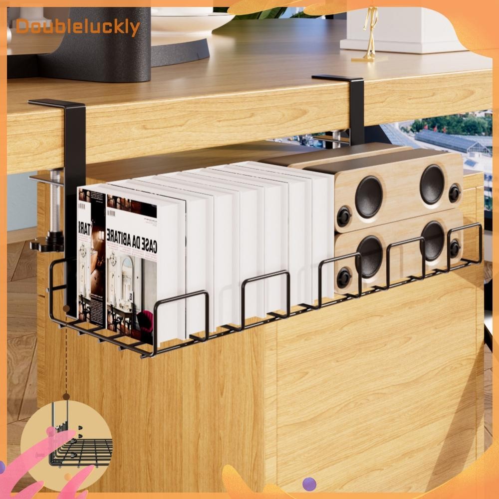 Management Tray Organizer Desk Table Rack No Drill Installation Wire ...