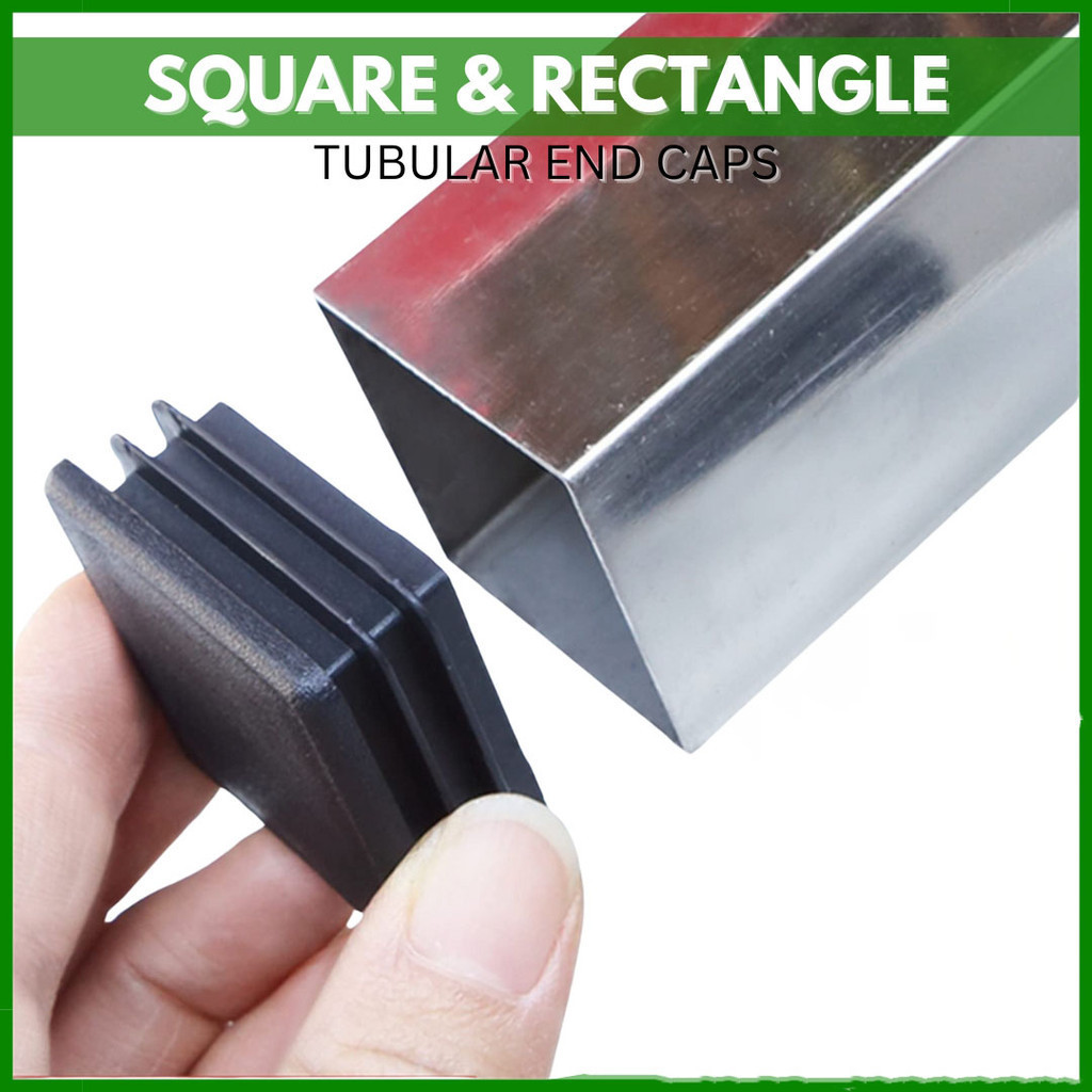 Square/Rectangle Tubular Plastic Plug Caps for Chair Table Furnitures ...