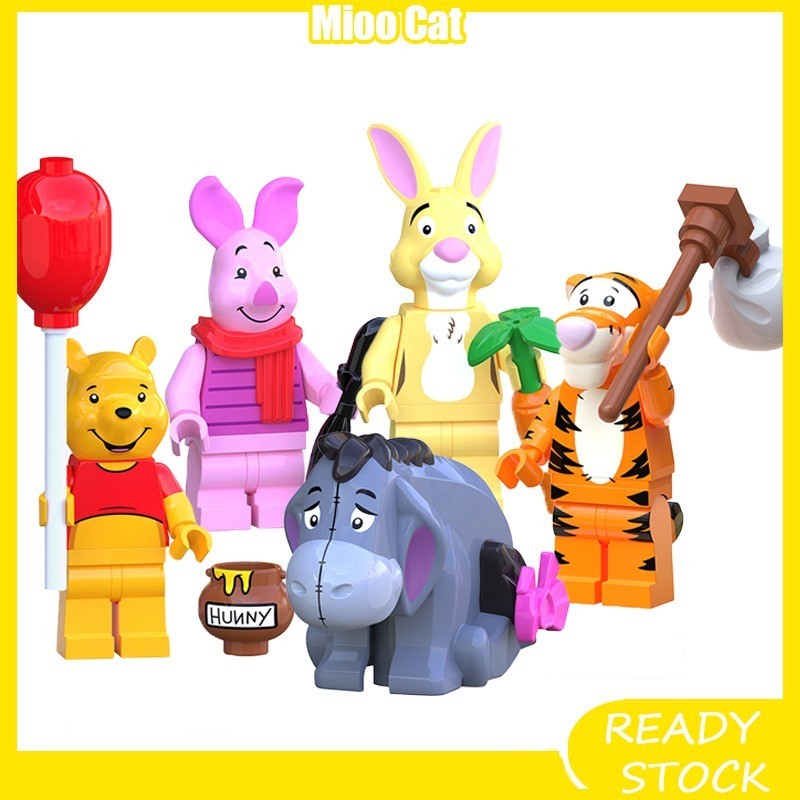 Winnie the Pooh Tigger Pooh Bear Minifigures Building Blocks Assembly ...