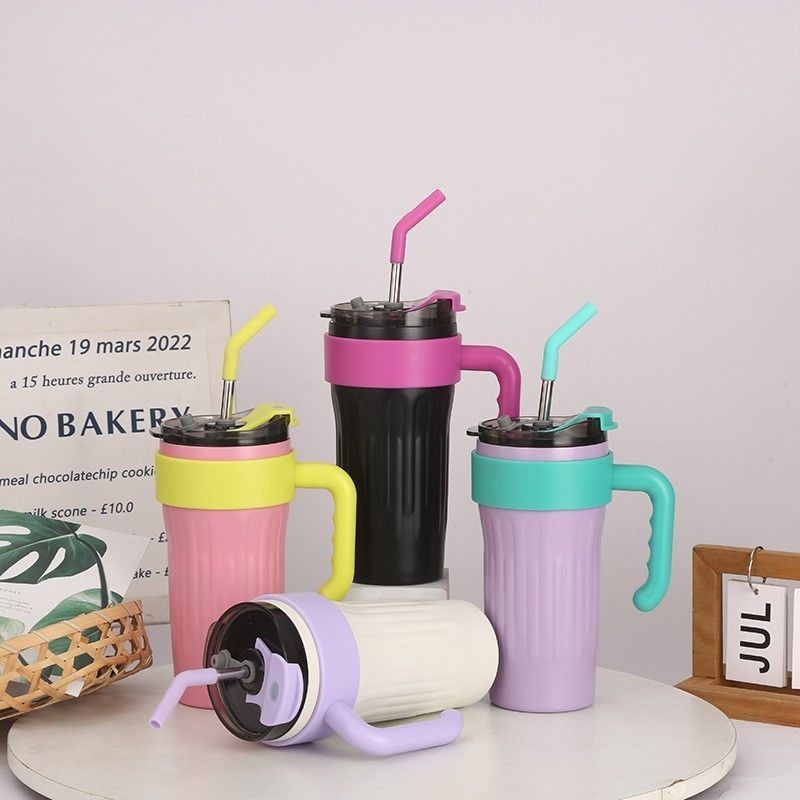 New Dopamine Handle Big Mac Ice Mac Cup Thermos Cup Cold Storage Large ...