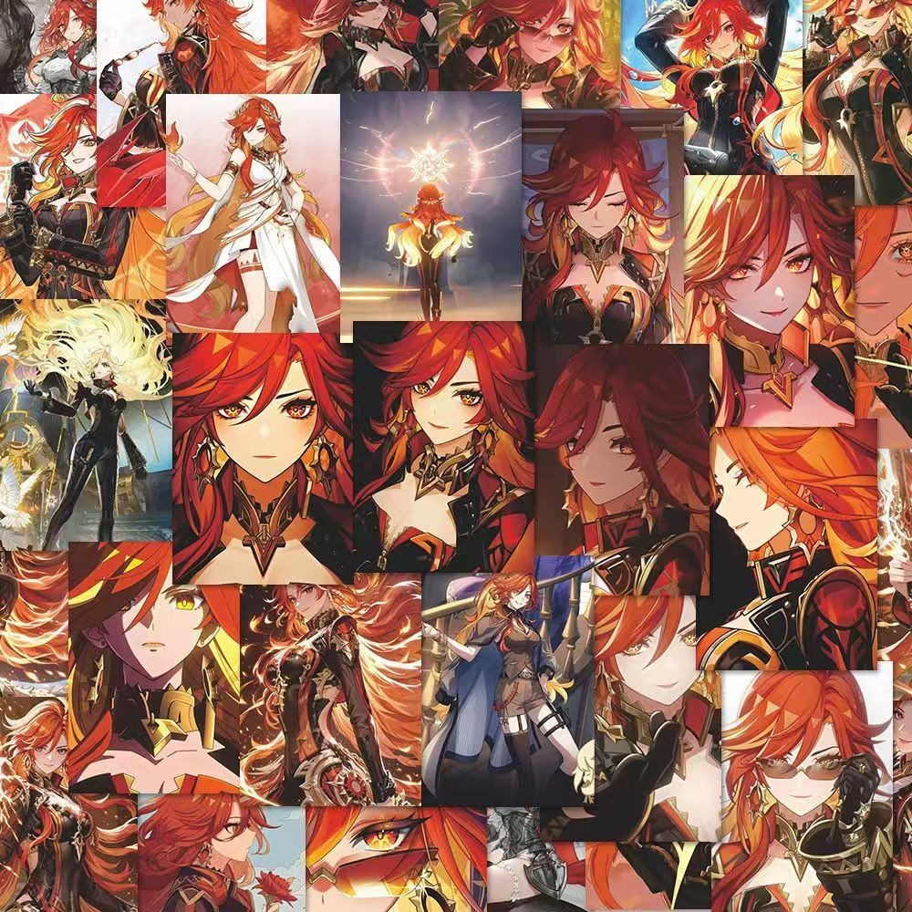 50 Pcs/set 原神Project Mualani Genshin Impact Mavuika LOMO Cards 57x86mm ...