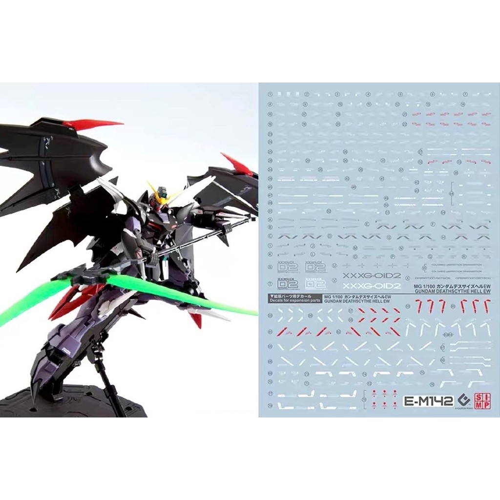 Fluorescent!! HG RG MG PG RE HiRM Robot MS Water transfer decal for detail up (for MG 1/100 ...