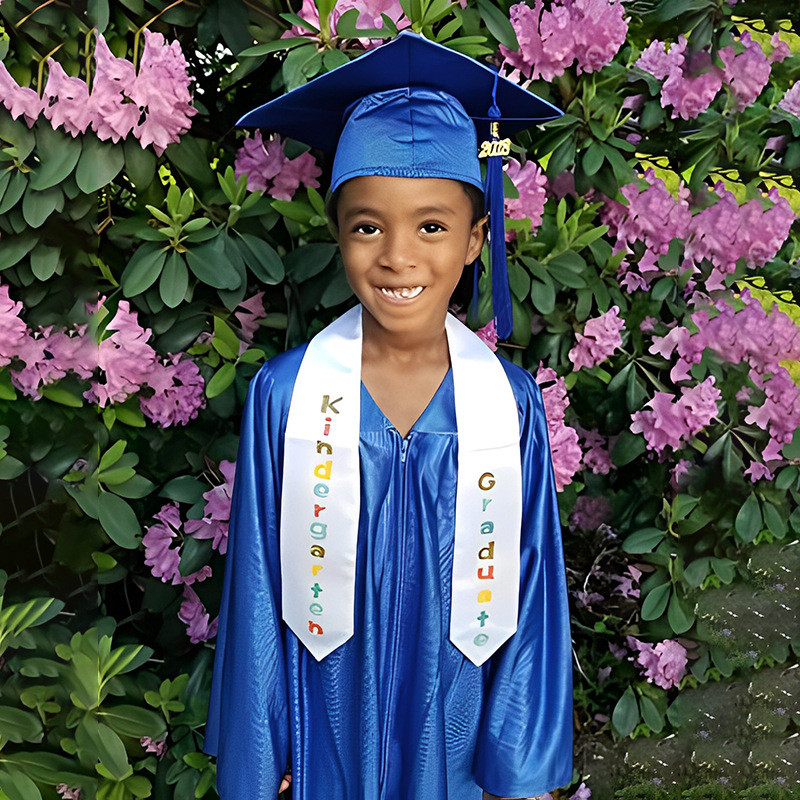 Personalized Kids Graduation Stole & Satin Sash Set | Academic Ceremony ...