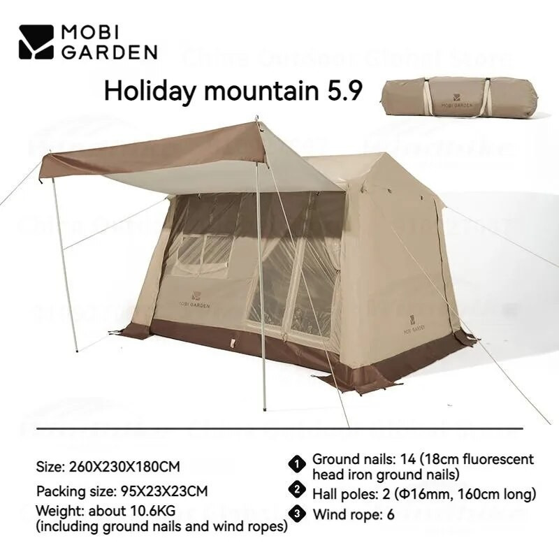 Mobi Garden Holiday Mountain Residence 5.9 Automatic Tent Tent With ...