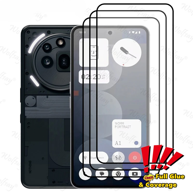Full Cover Screen Protector For Nothing Phone 3a Pro Tempered Glass ...
