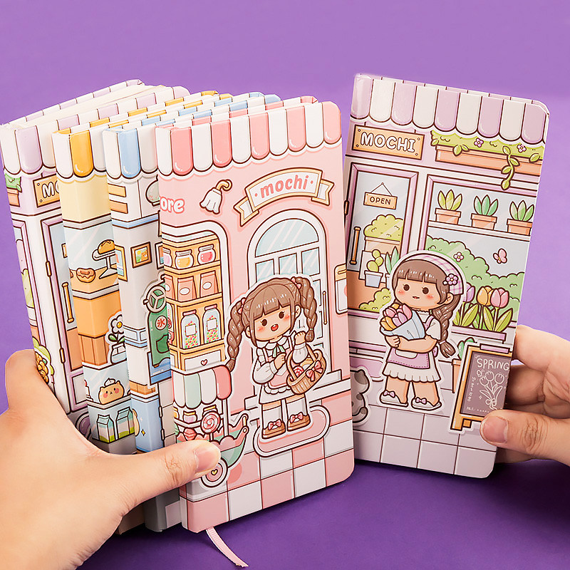 Little Mochi Handbook Girl Handbook Set New weeks Square Notebook ...