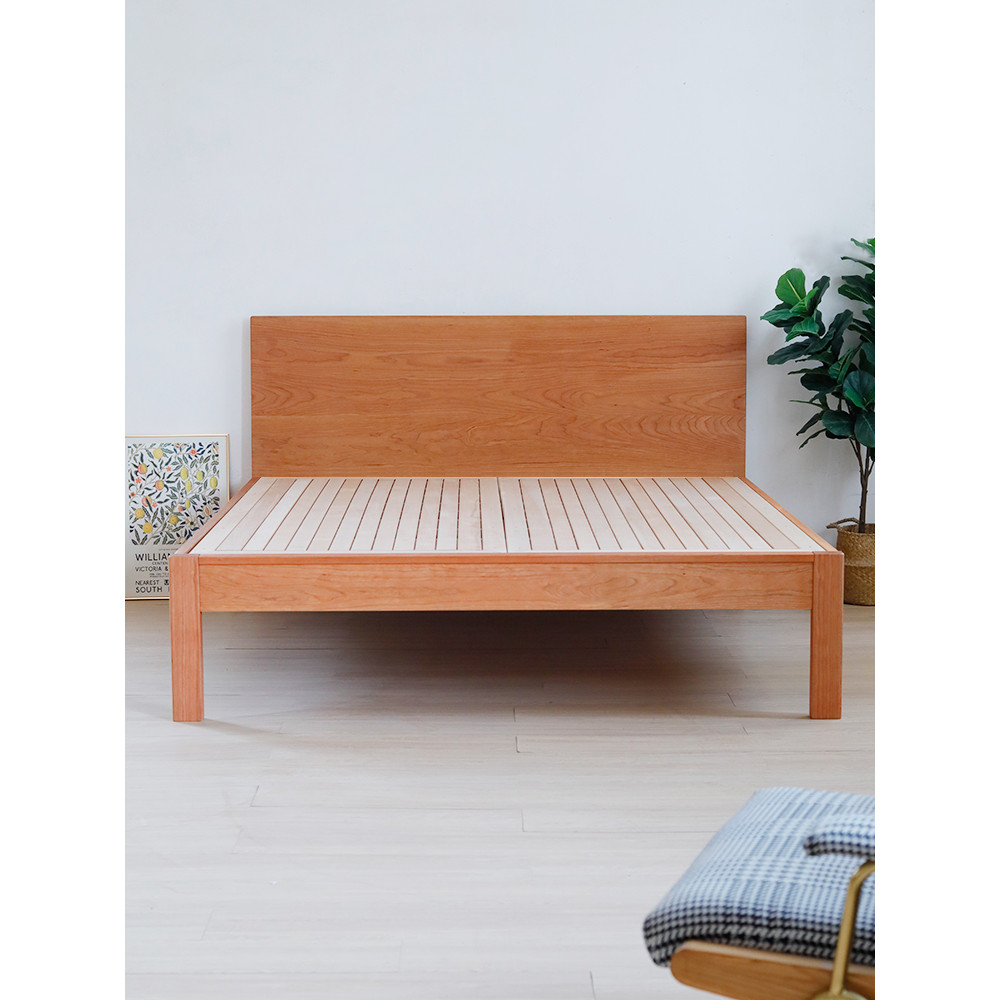High Loft Solid Wood Bed Hardboard Bed Cherry Wood Youth Children ...