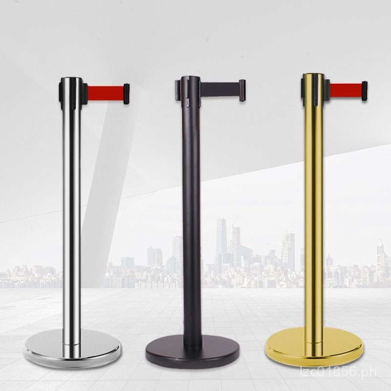 Thickened Warning Line Retractable Barrier Stainless Steel Guardrail ...