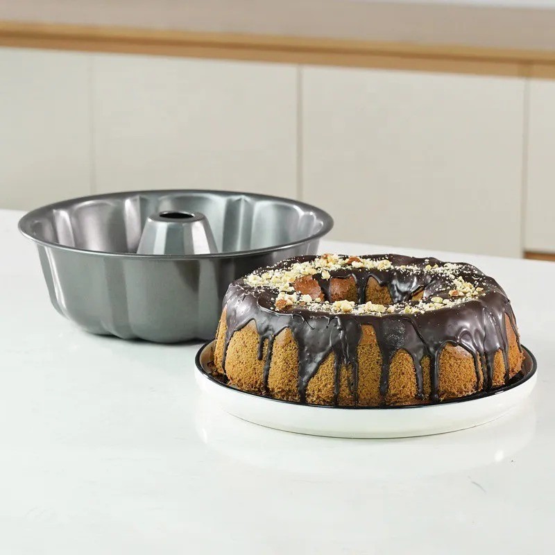24cm Cake Molding Pan Bakeware Pan Non Stick Chiffon Cake Molder ...