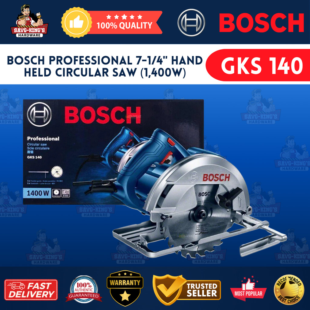 Bosch Original GKS 140 Professional 7-1/4" Hand-Held Circular Saw (1 ...